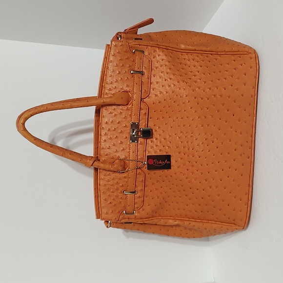 Penelope Ann | Bags | New Large Light Orange Penelope Ann Satchel ...